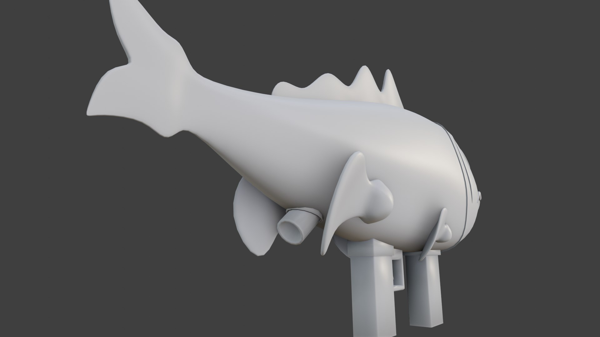 Free Fish Rocket Launcher 3D Model - TurboSquid 1505073