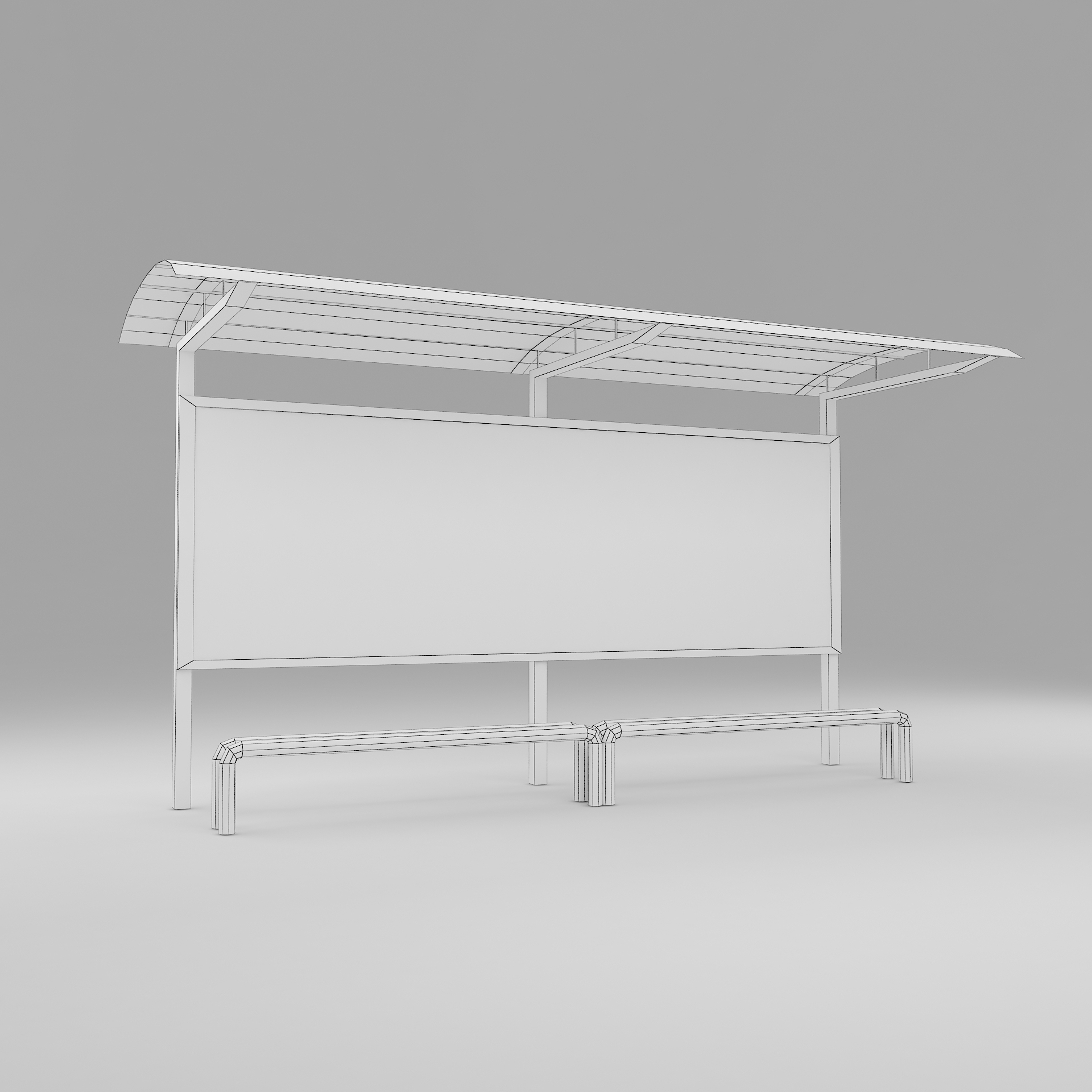 3D bus station model - TurboSquid 1690636