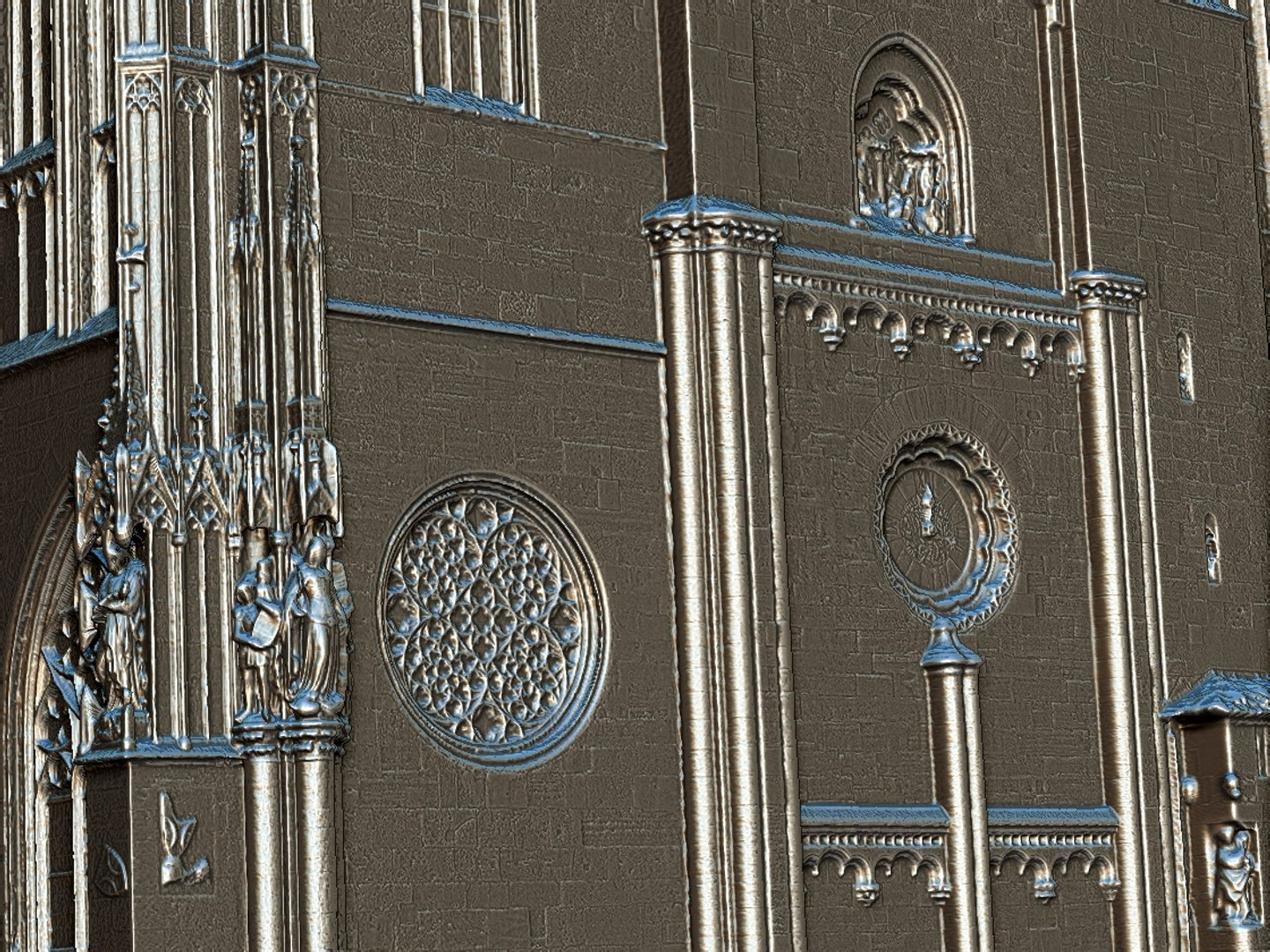 3d Gothic Architecture Cathedral 24k Model
