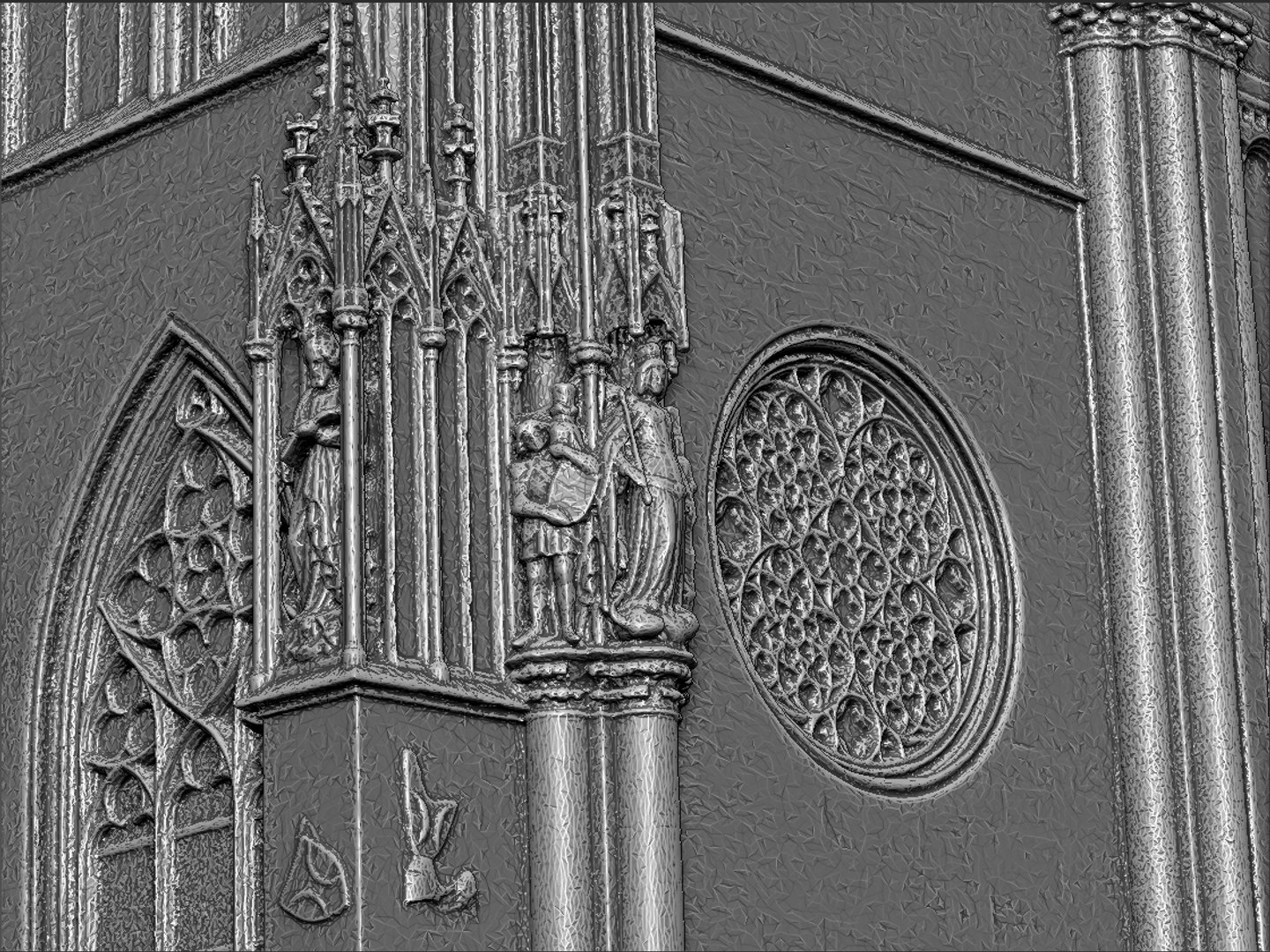 3d gothic architecture cathedral 24k model