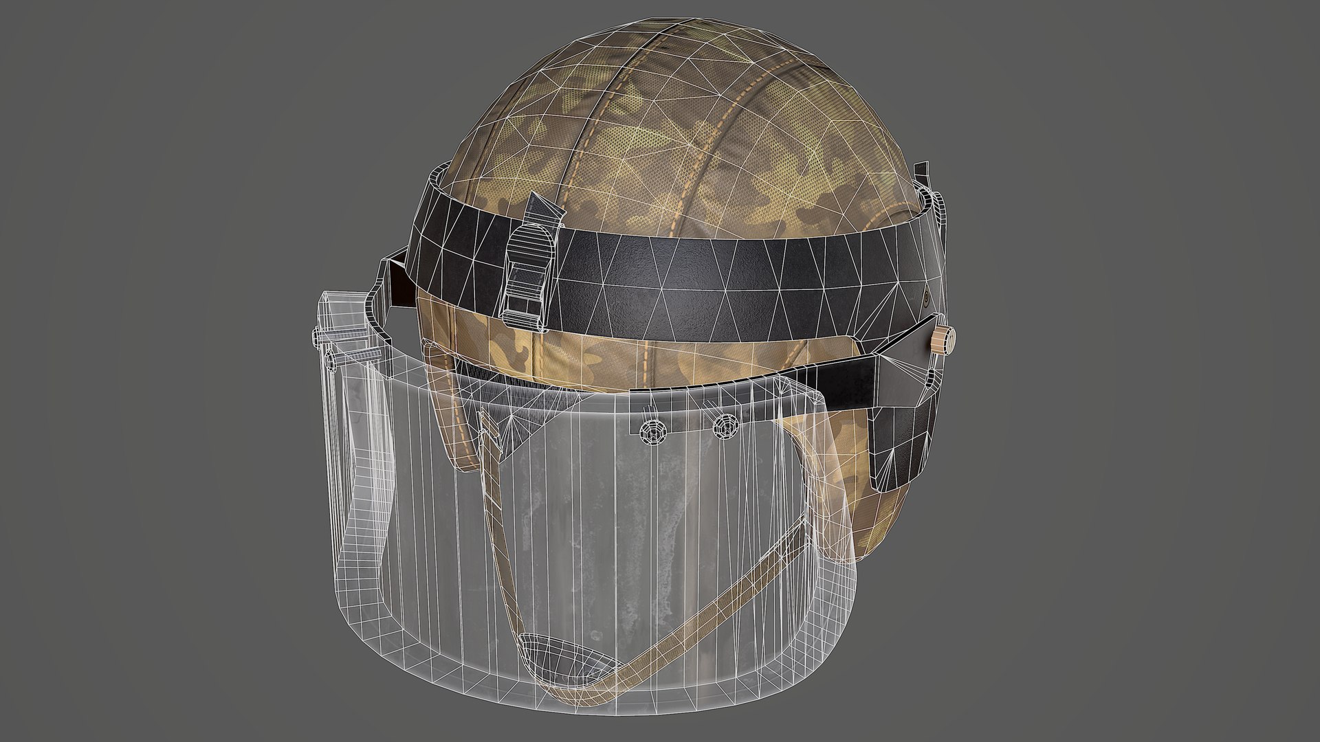 Kiver-M Russian Helmet Game-ready PBR 3D Model - TurboSquid 1942843