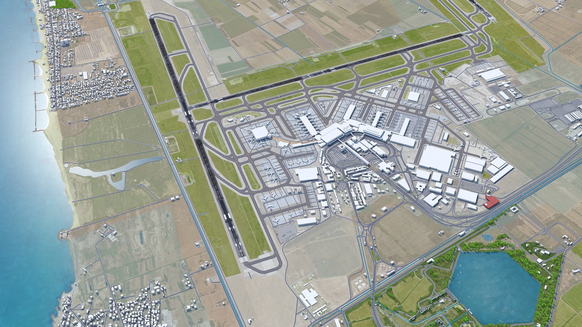 3D Rome Fiumicino Airport - TurboSquid 2016193