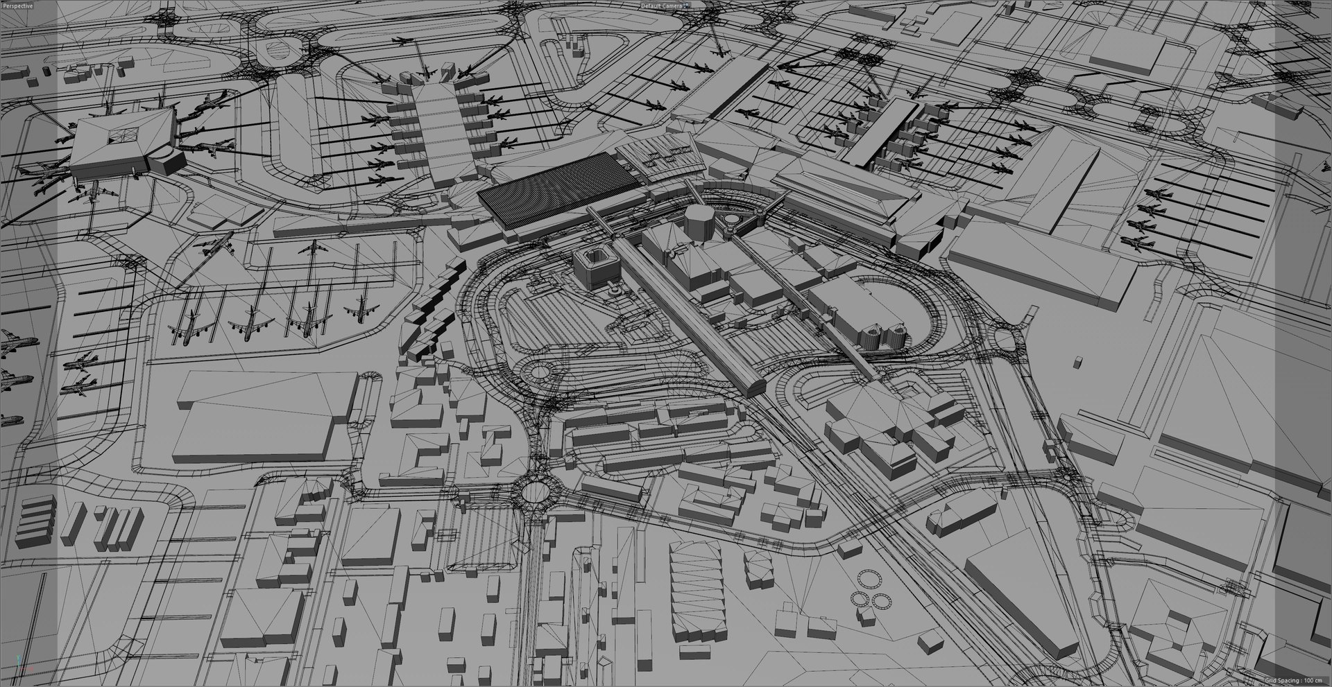 3D Rome Fiumicino Airport - TurboSquid 2016193