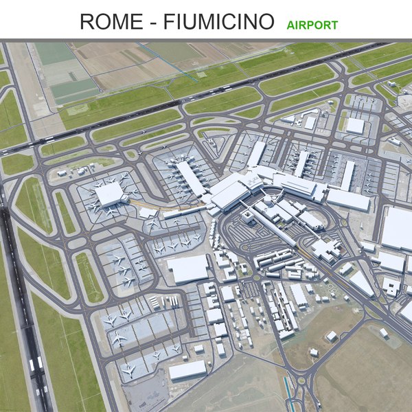 3D Rome Fiumicino Airport - TurboSquid 2016193