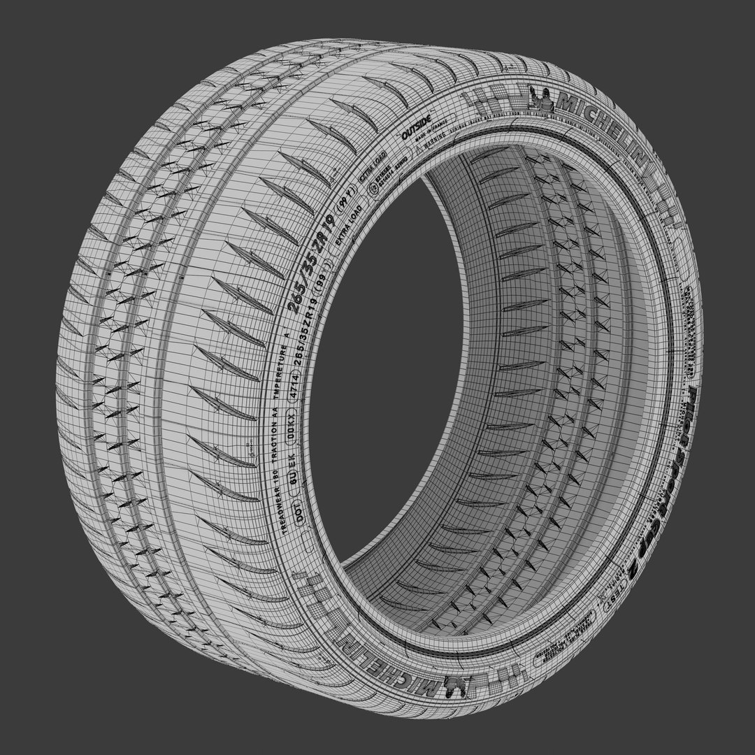 Michelin Pilot Sport Cup 2 3D Model - TurboSquid 1873716