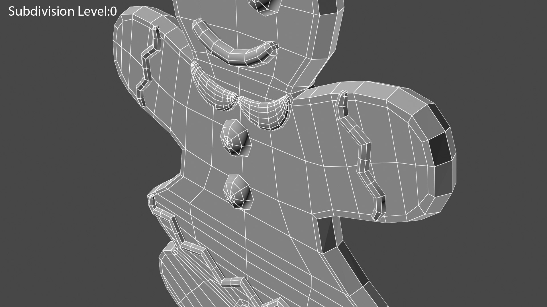 Gingerbread Woman Christmas Cookie 3D Model - TurboSquid 1653780