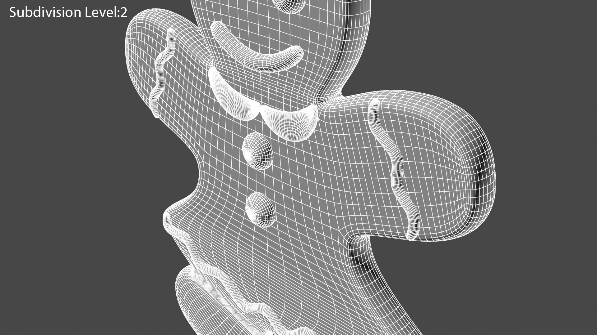 Gingerbread woman christmas cookie 3D model - TurboSquid 1653780