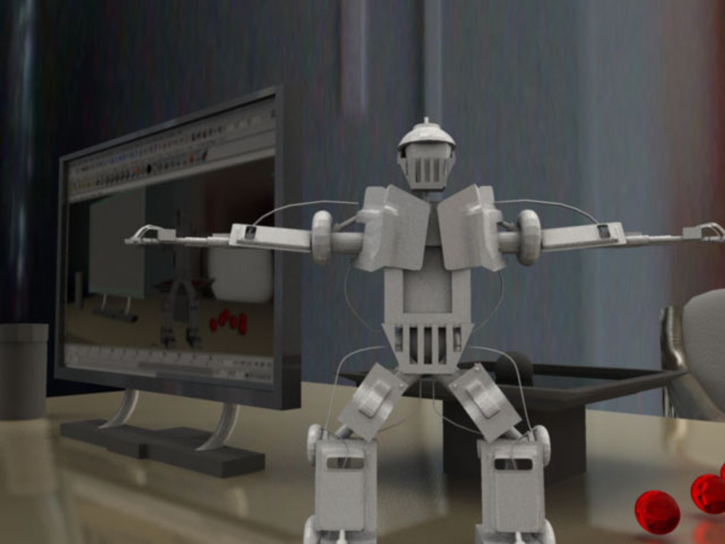 cg robot 3d ma