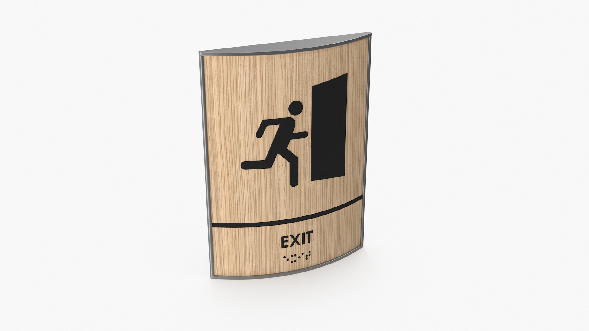 3D Exit Braille Sign Model - TurboSquid 2042620