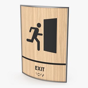 3D Exit Sign Models - Browse & Download Formats - TurboSquid