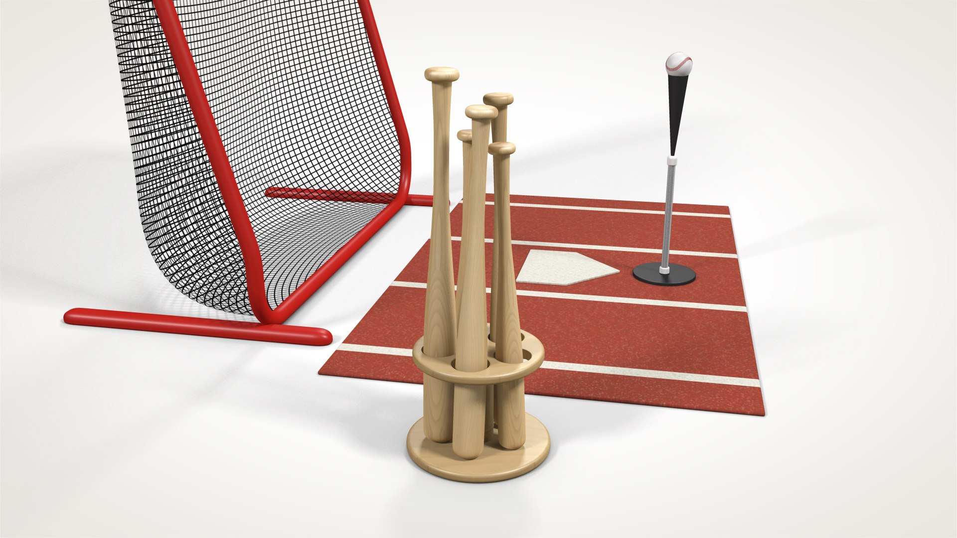 3D Batting Tee Model - TurboSquid 1665612