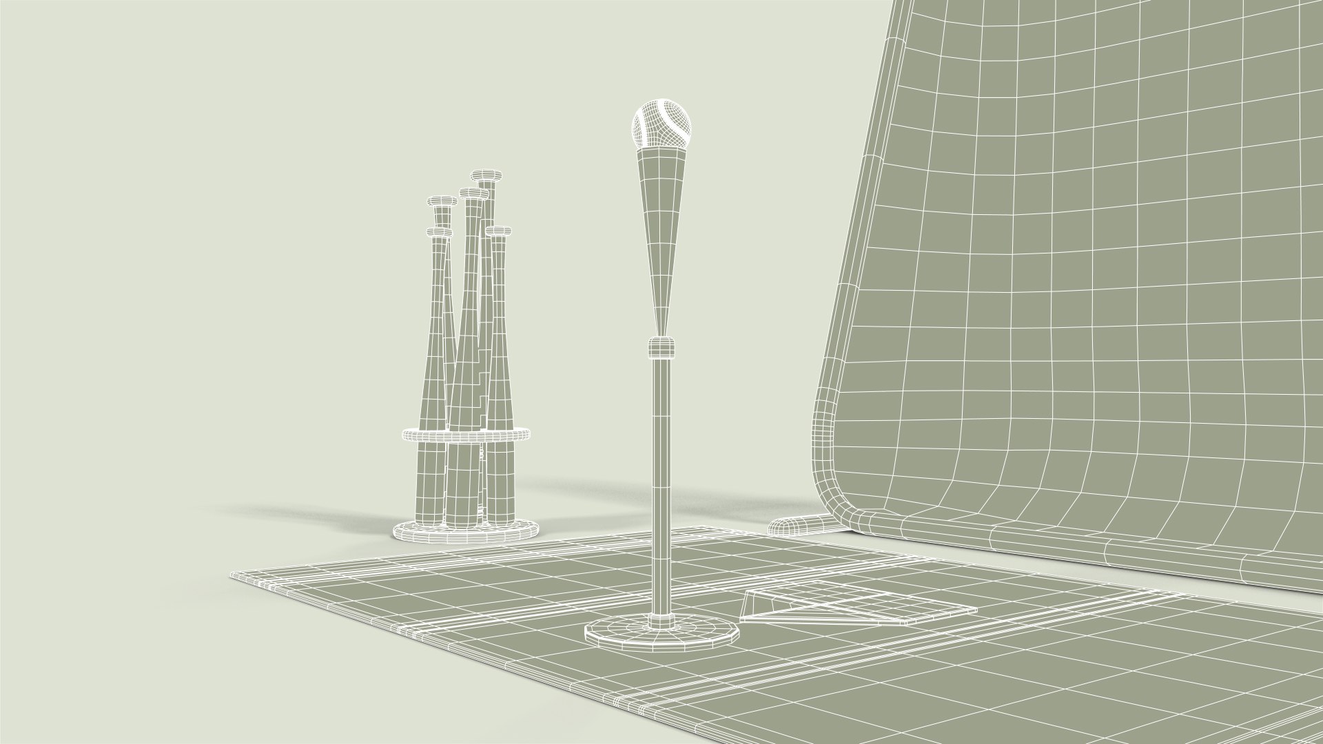 3D Batting Tee Model - TurboSquid 1665612