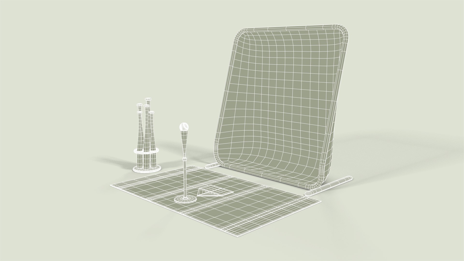 3D Batting Tee Model - TurboSquid 1665612