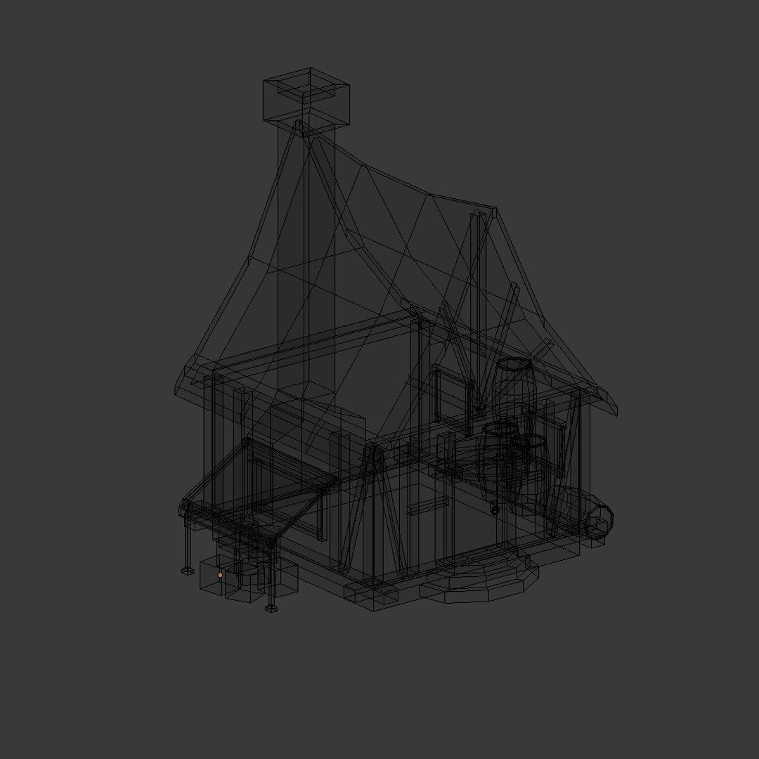 3d Medieval Fantasy Home House Model