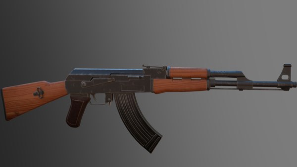 Weapon Rifle Kalashnikov AK-47 Textured 3D model - TurboSquid 2002733