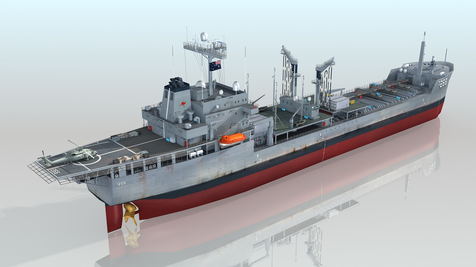 3D Royal Australian Navy HMAS Sirius O-266 - TurboSquid 1899127