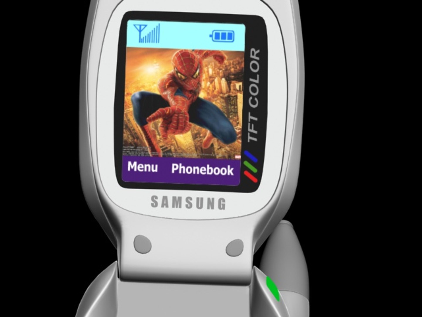 Samsung Sgh T100 Cell Phone 3d Model