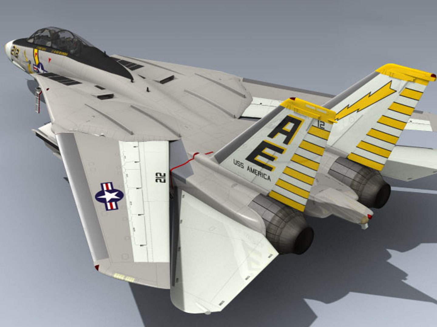 F-14a Tomcat Vf-142 3d Max