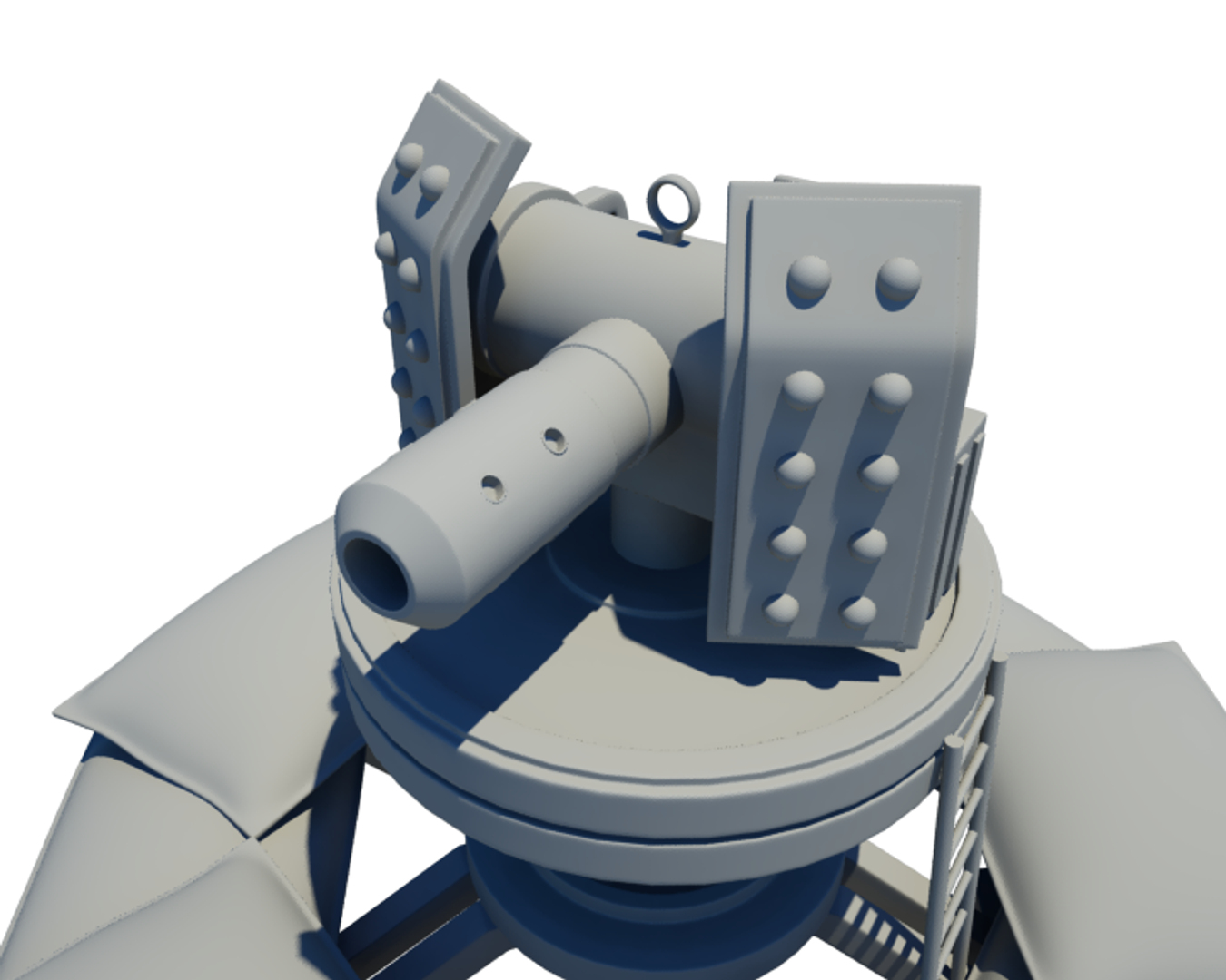 free cartoon gun 3d model