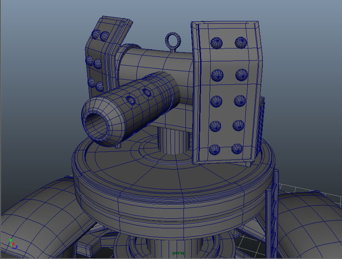 free cartoon gun 3d model