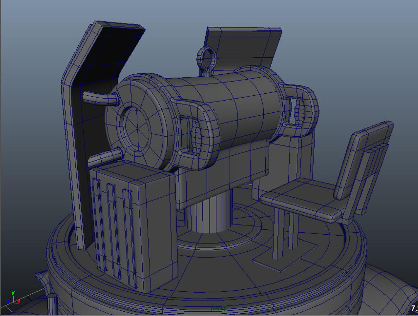 free cartoon gun 3d model