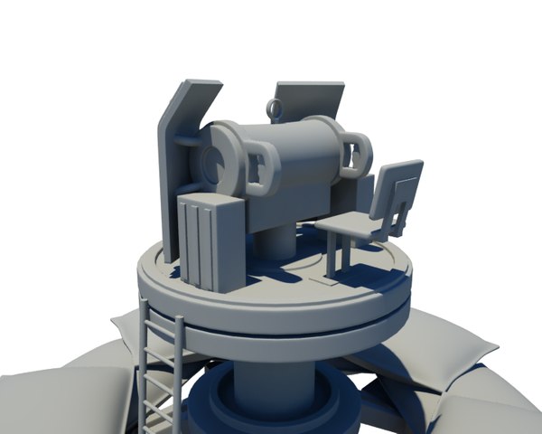 free cartoon gun 3d model