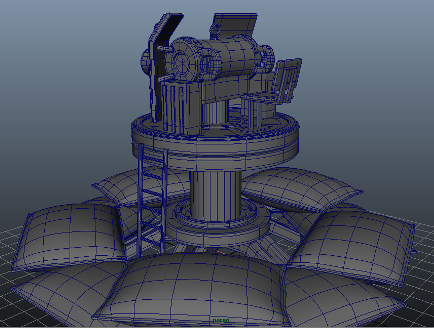 free cartoon gun 3d model