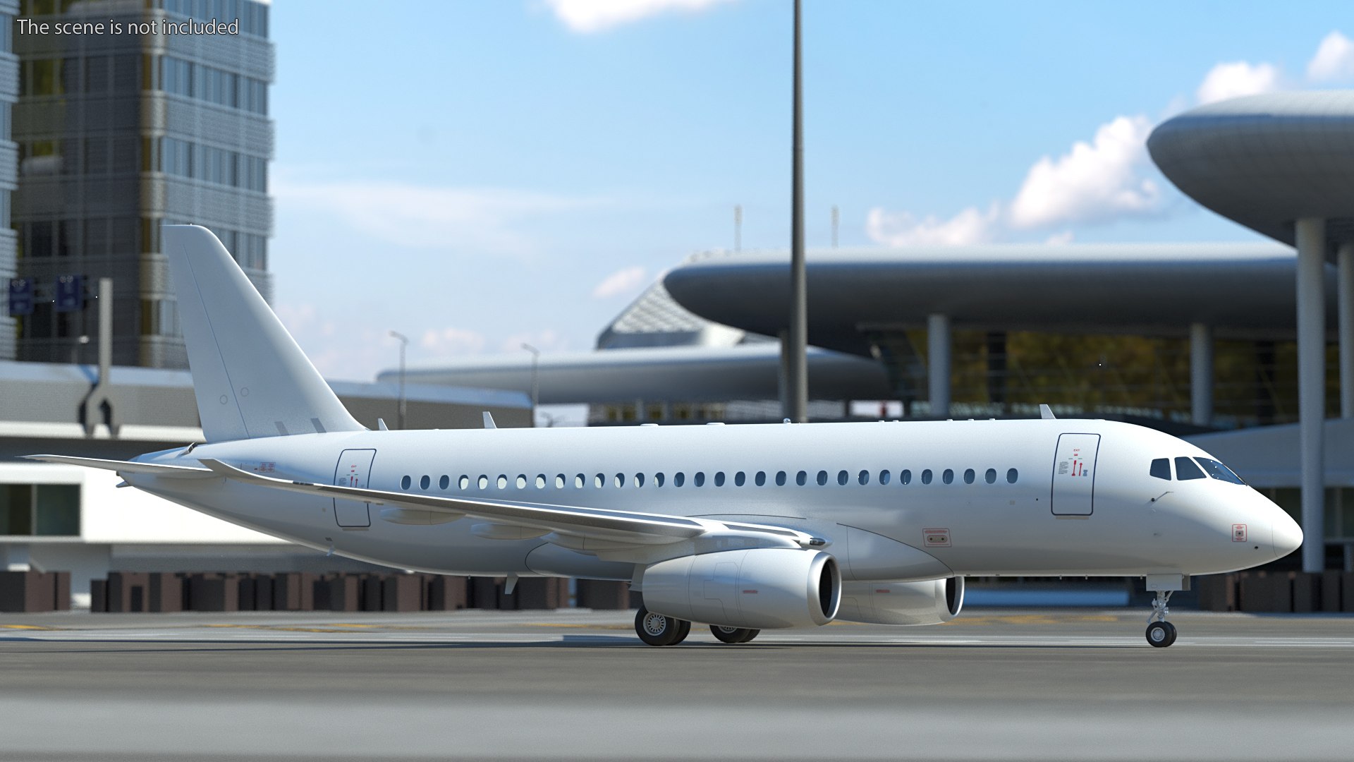 SSJ100 Aircraft 3D - TurboSquid 1741995