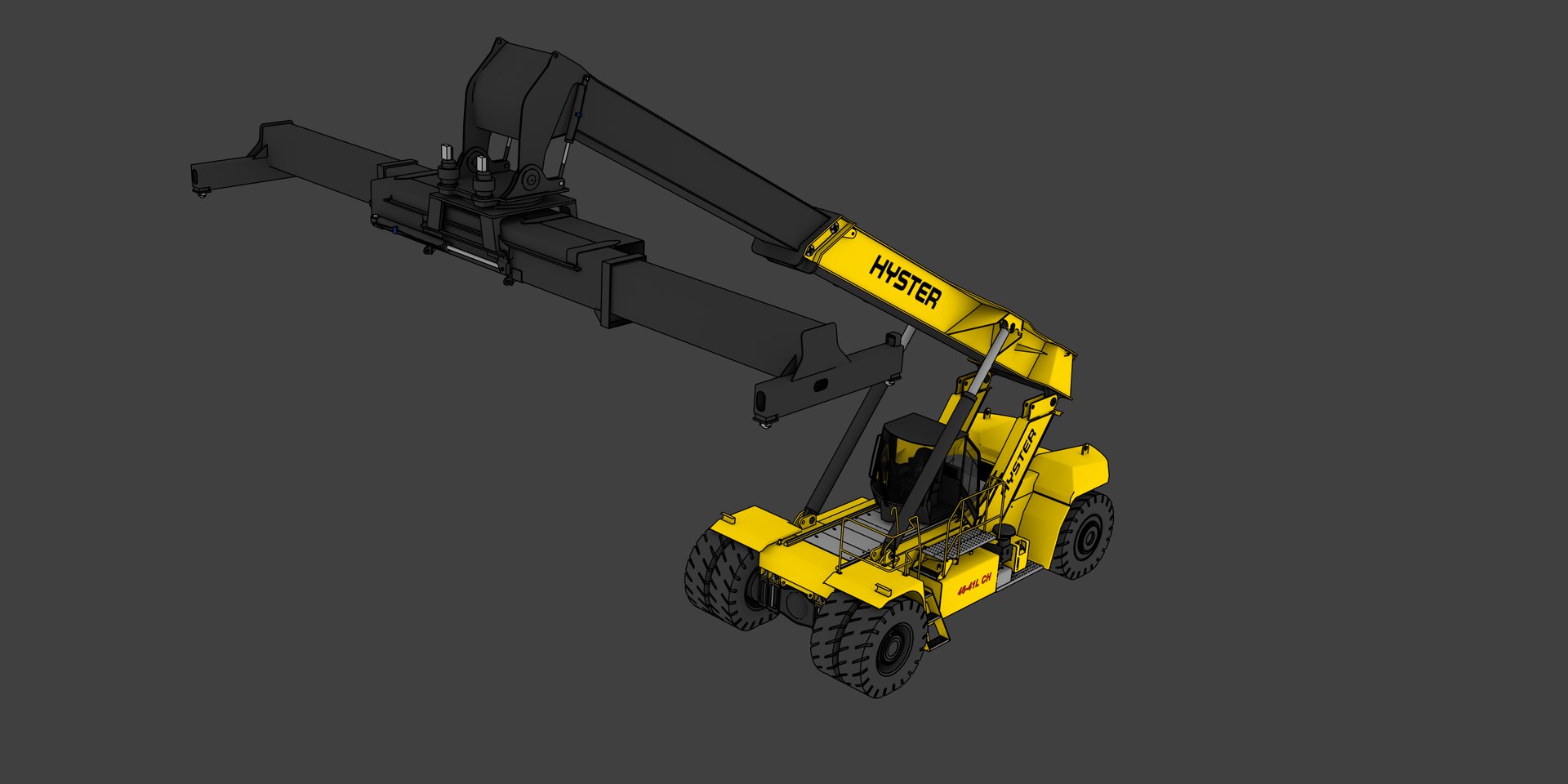 HYSTER REACH STACKER 3D Model - TurboSquid 1899369