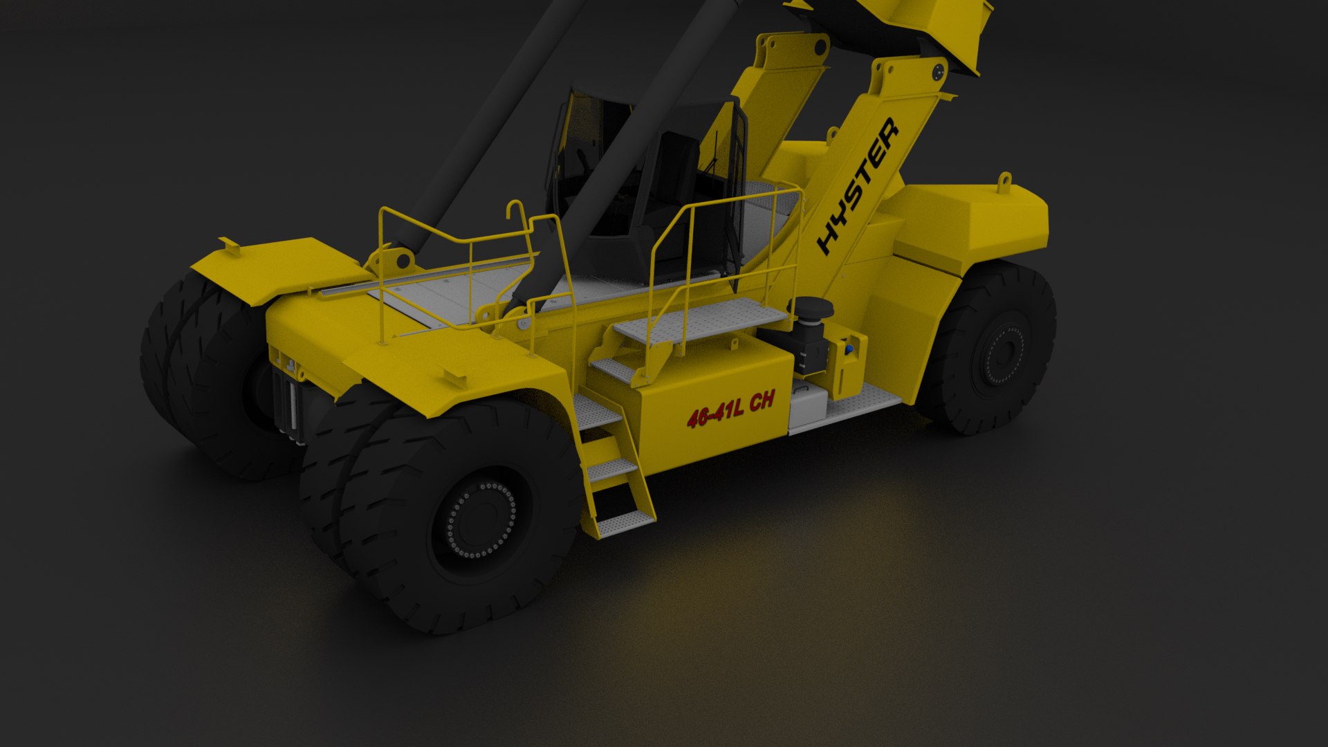 HYSTER REACH STACKER 3D Model - TurboSquid 1899369