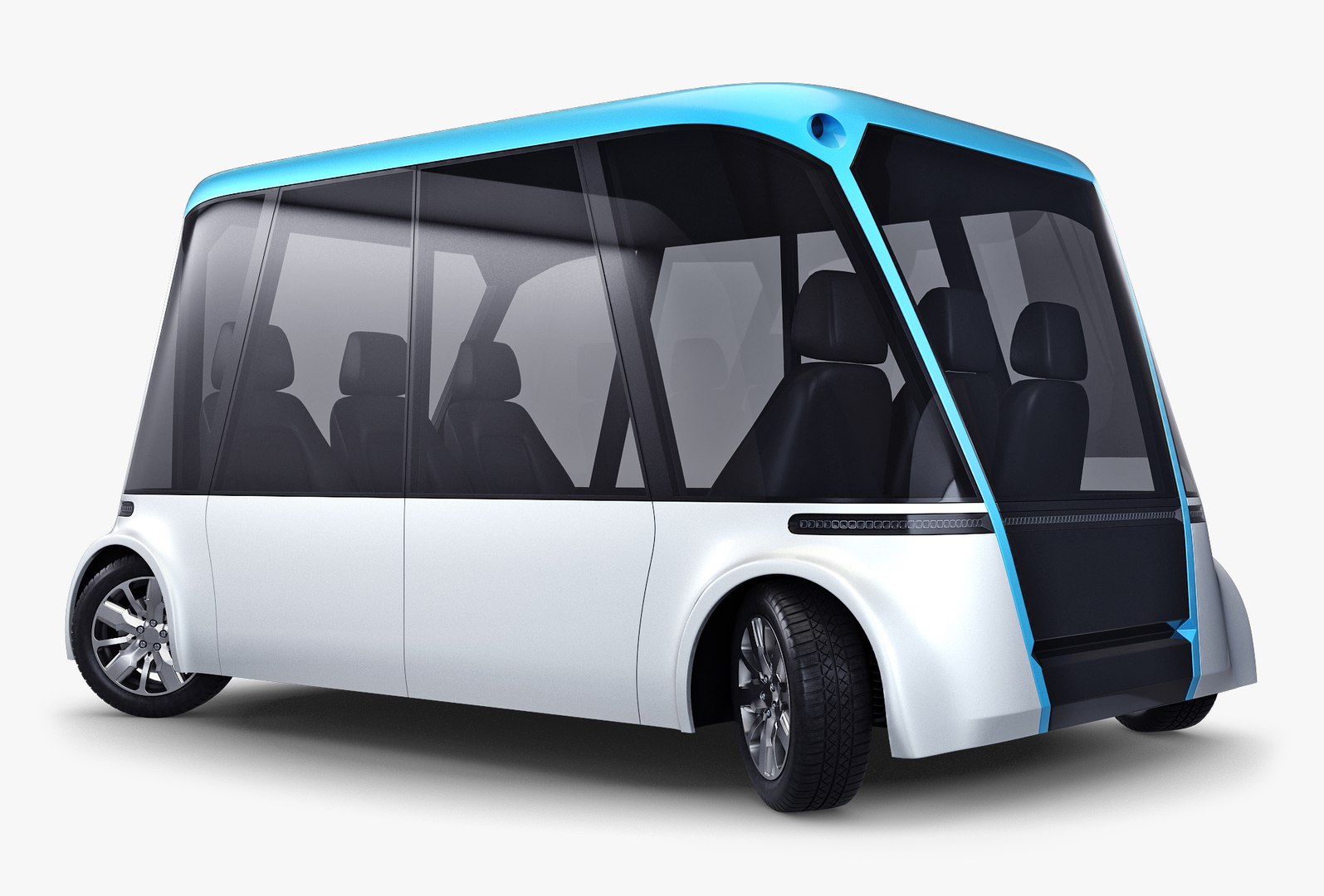 Electric Unmanned City Bus v 1 3D model - TurboSquid 1752255