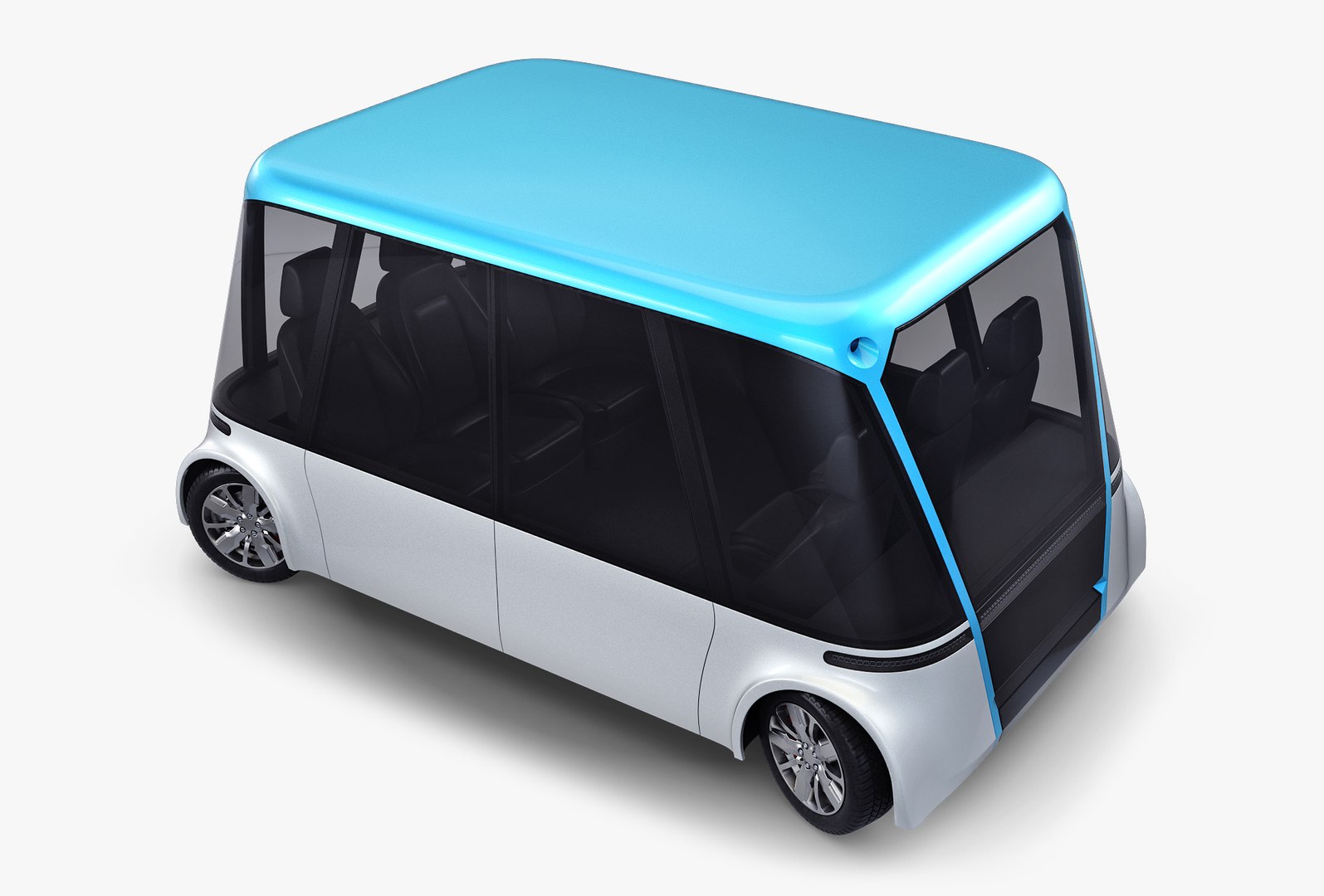 Electric Unmanned City Bus V 1 3D Model - TurboSquid 1752255