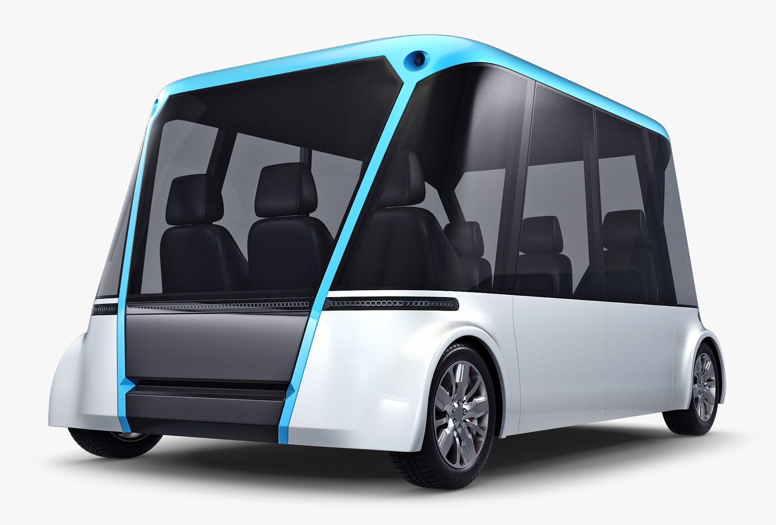 Electric Unmanned City Bus V 1 3D Model - TurboSquid 1752255