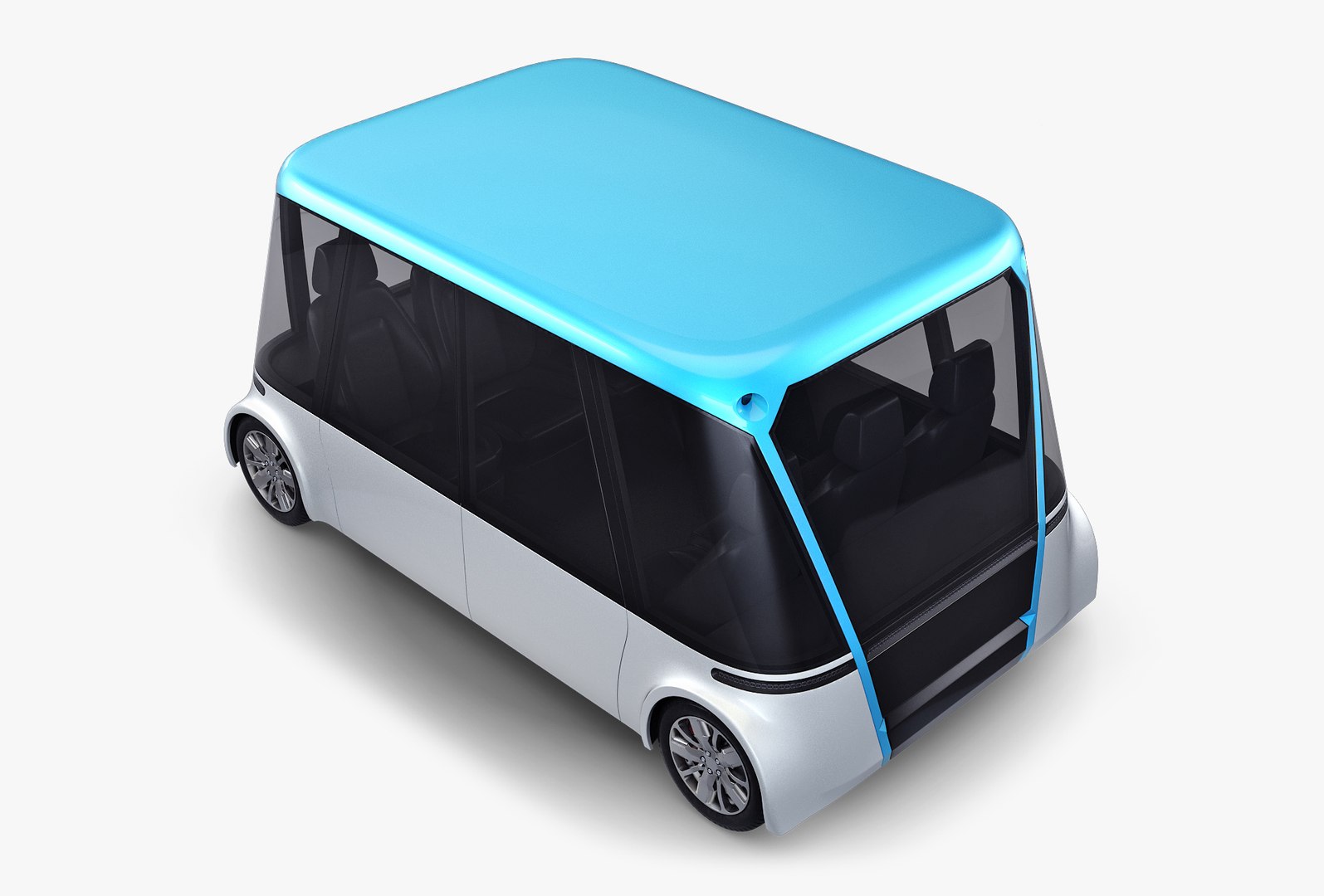 Electric Unmanned City Bus v 1 3D model - TurboSquid 1752255