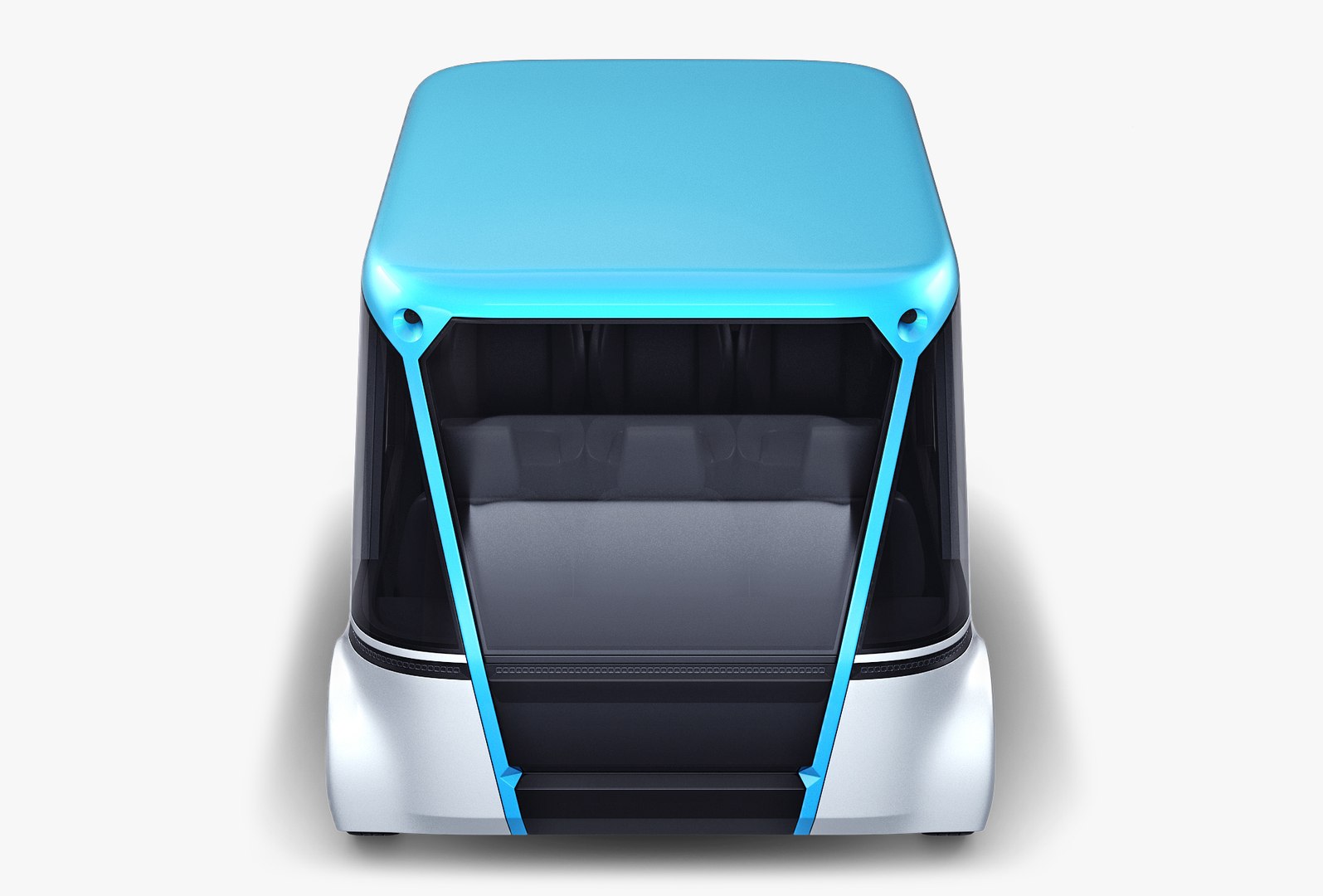 Electric Unmanned City Bus v 1 3D model - TurboSquid 1752255