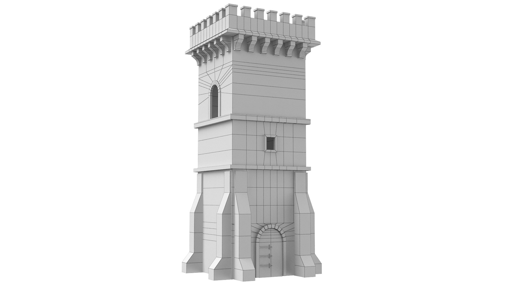 3D Real Castle Tower Model - TurboSquid 1439765