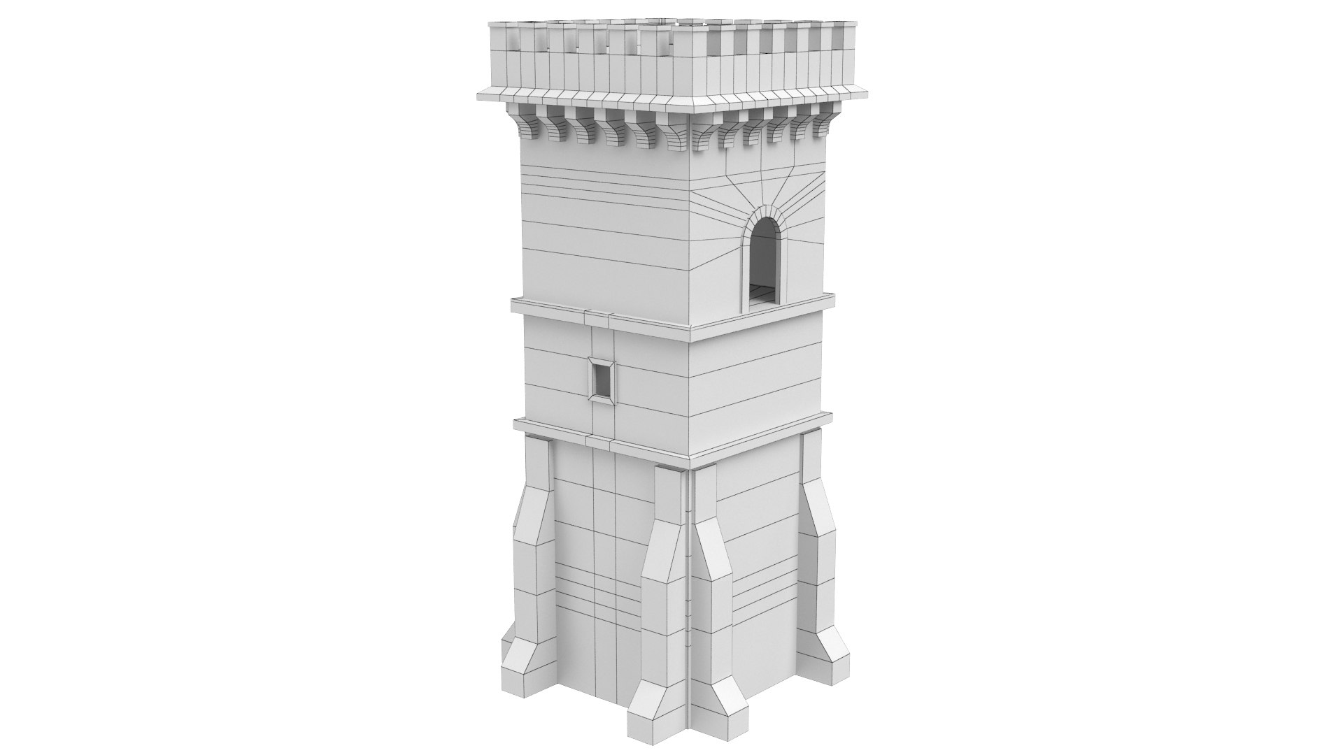3D Real Castle Tower Model - TurboSquid 1439765