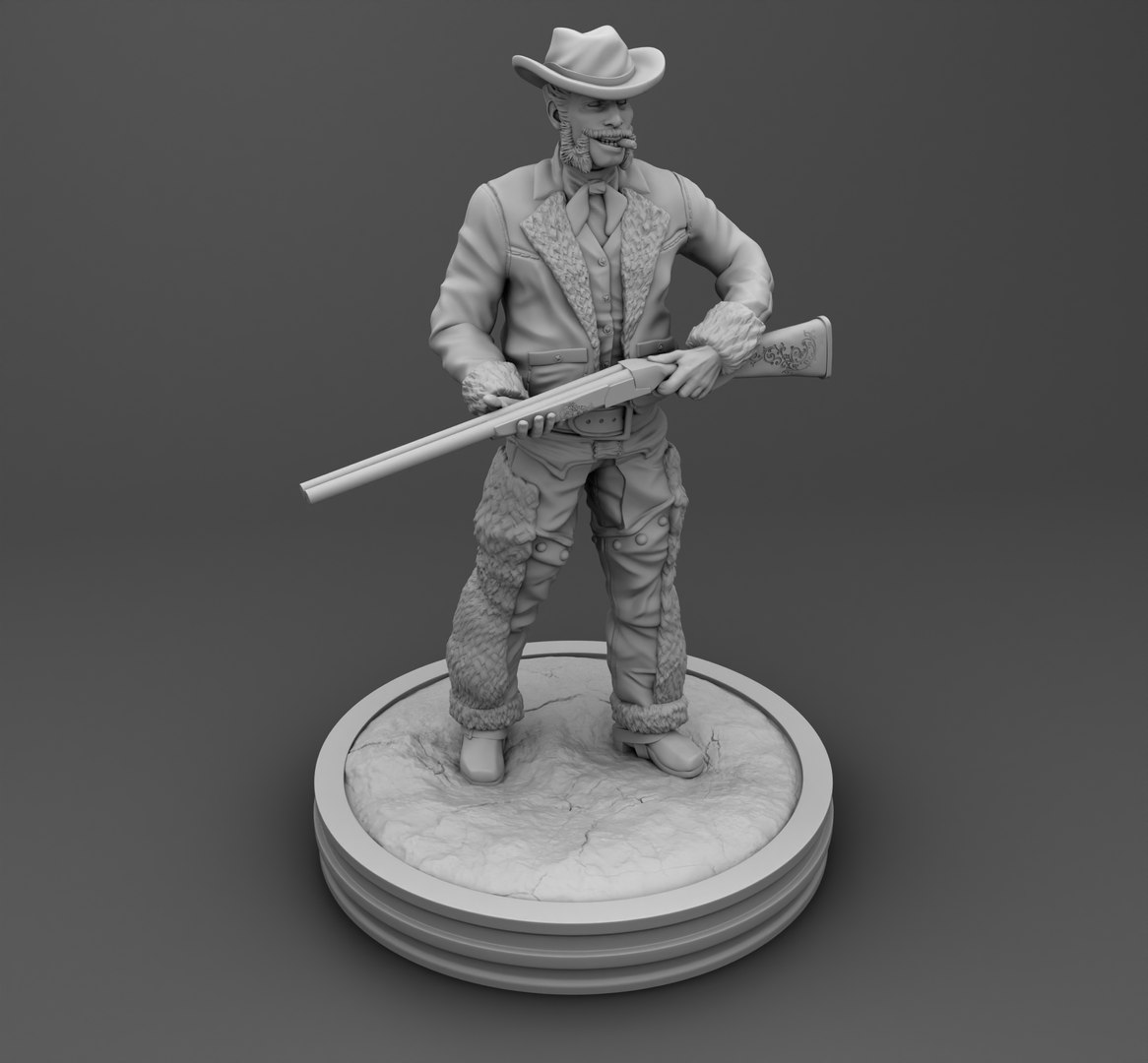 Cowboy With Weapon Model - TurboSquid 1945363