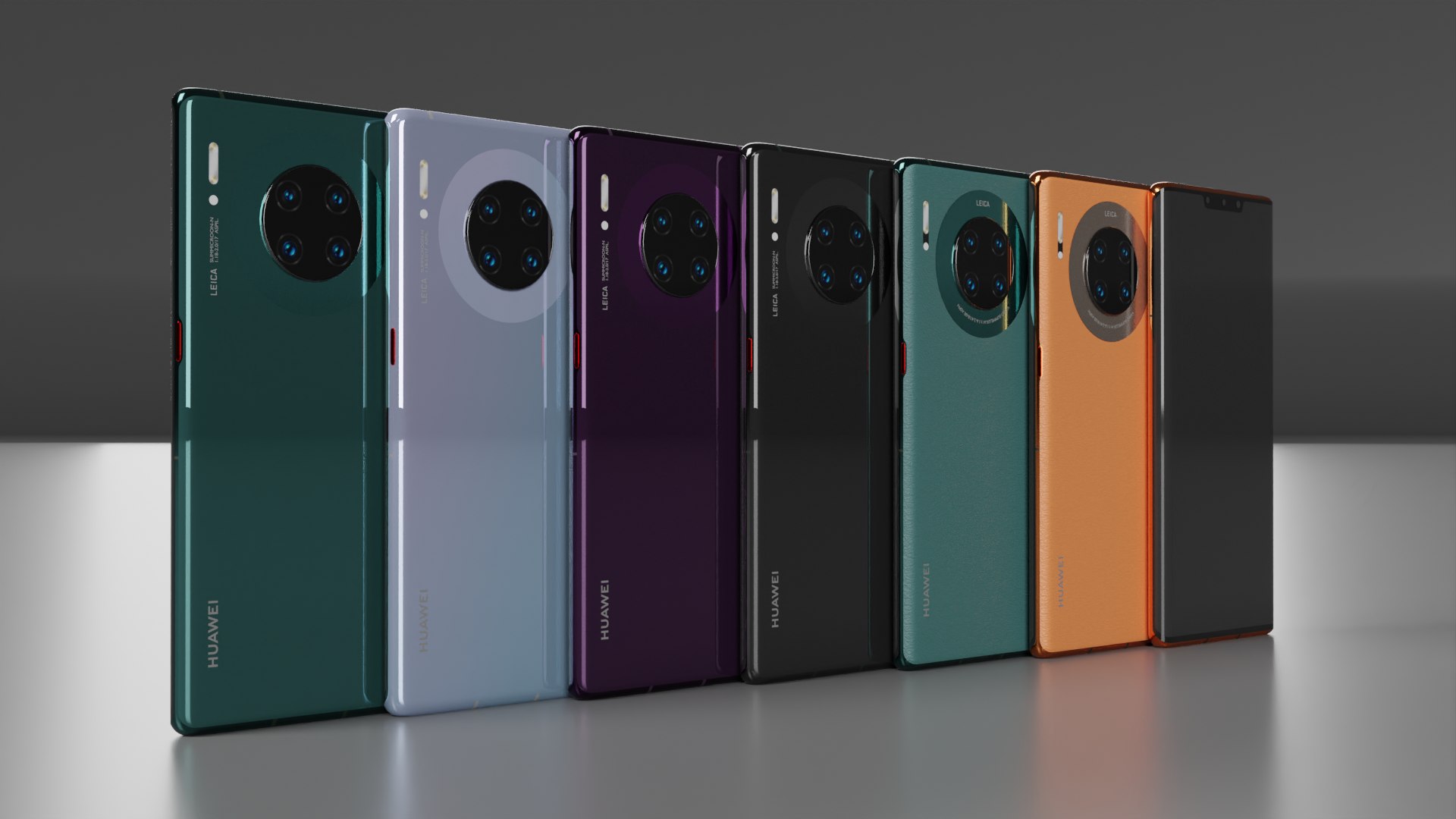 modelo 3d Huawei Mate 30 Pro 5G All Colors Smartphone - TurboSquid 2073523