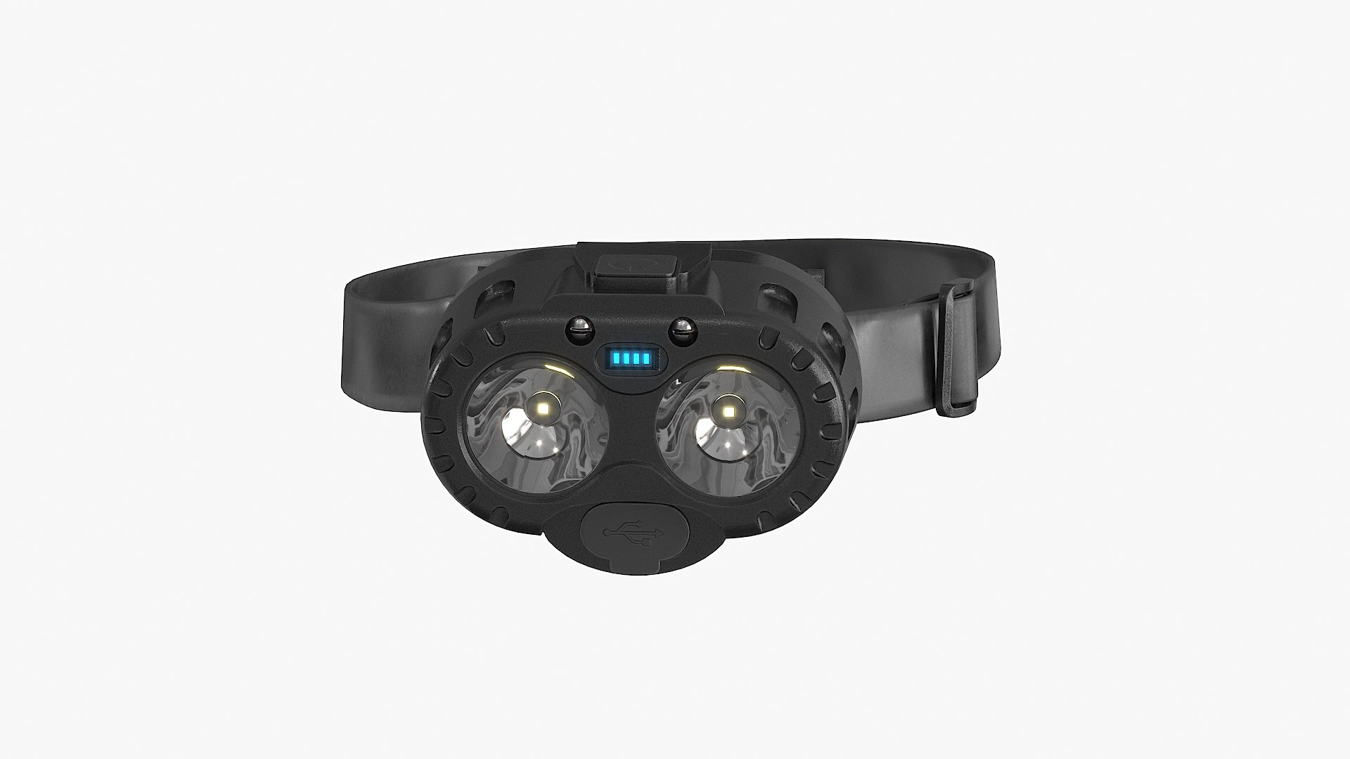 Powerful LED Headlamp 3D Model - TurboSquid 2382209