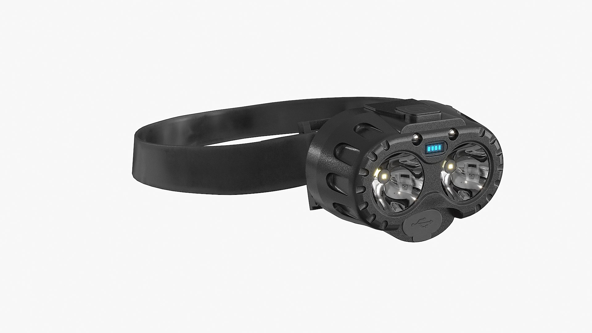 Powerful LED Headlamp 3D Model - TurboSquid 2382209