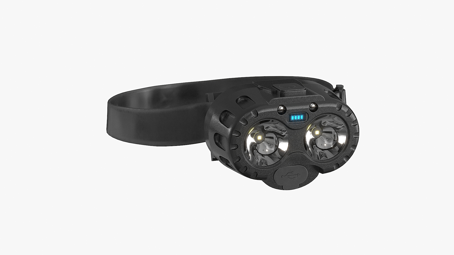 Powerful LED Headlamp 3D Model - TurboSquid 2382209