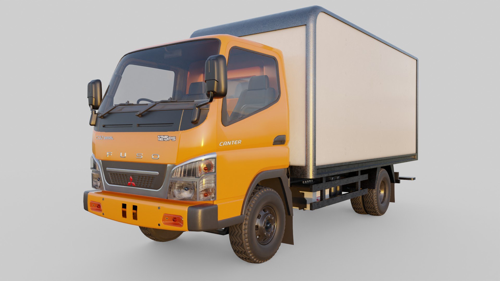 3D Mitsubishi Fuso Canter Box Truck 3D Model - TurboSquid 2421367
