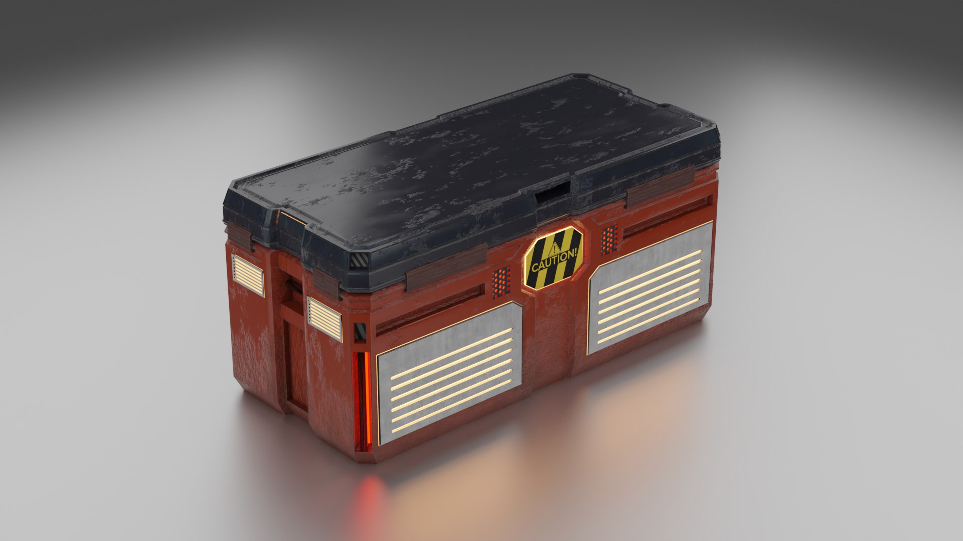 Post-Apocalyptic Loot Crate 3D - TurboSquid 2007574