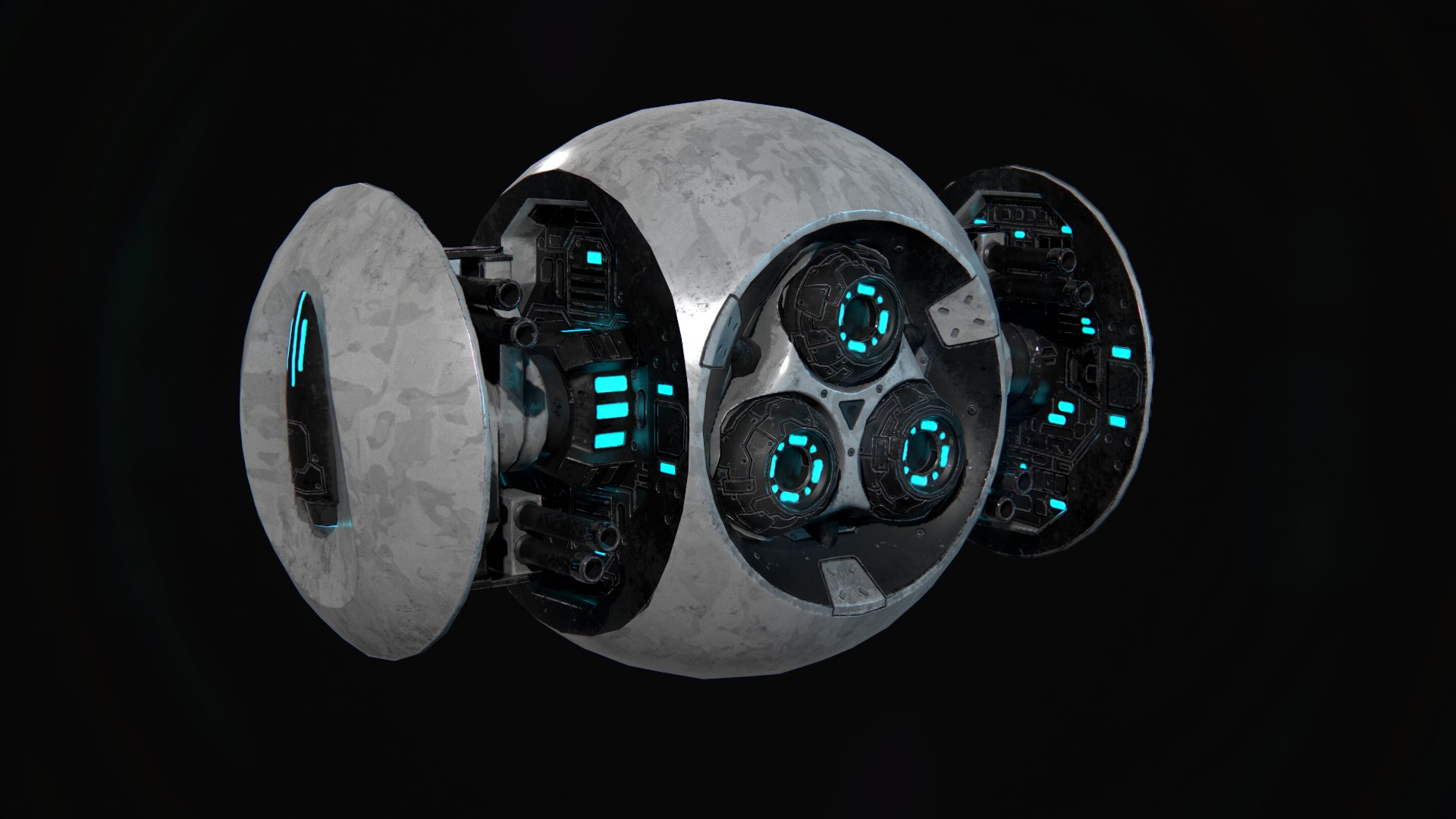 Flying Drone Battle 3D Model - TurboSquid 1266577