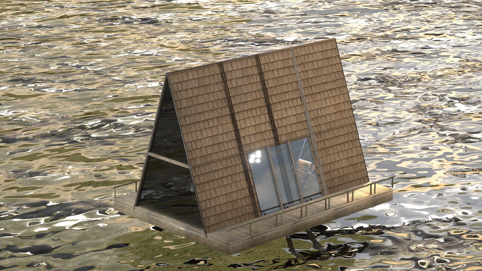 Triangular Cabin 3D Model - TurboSquid 1867851