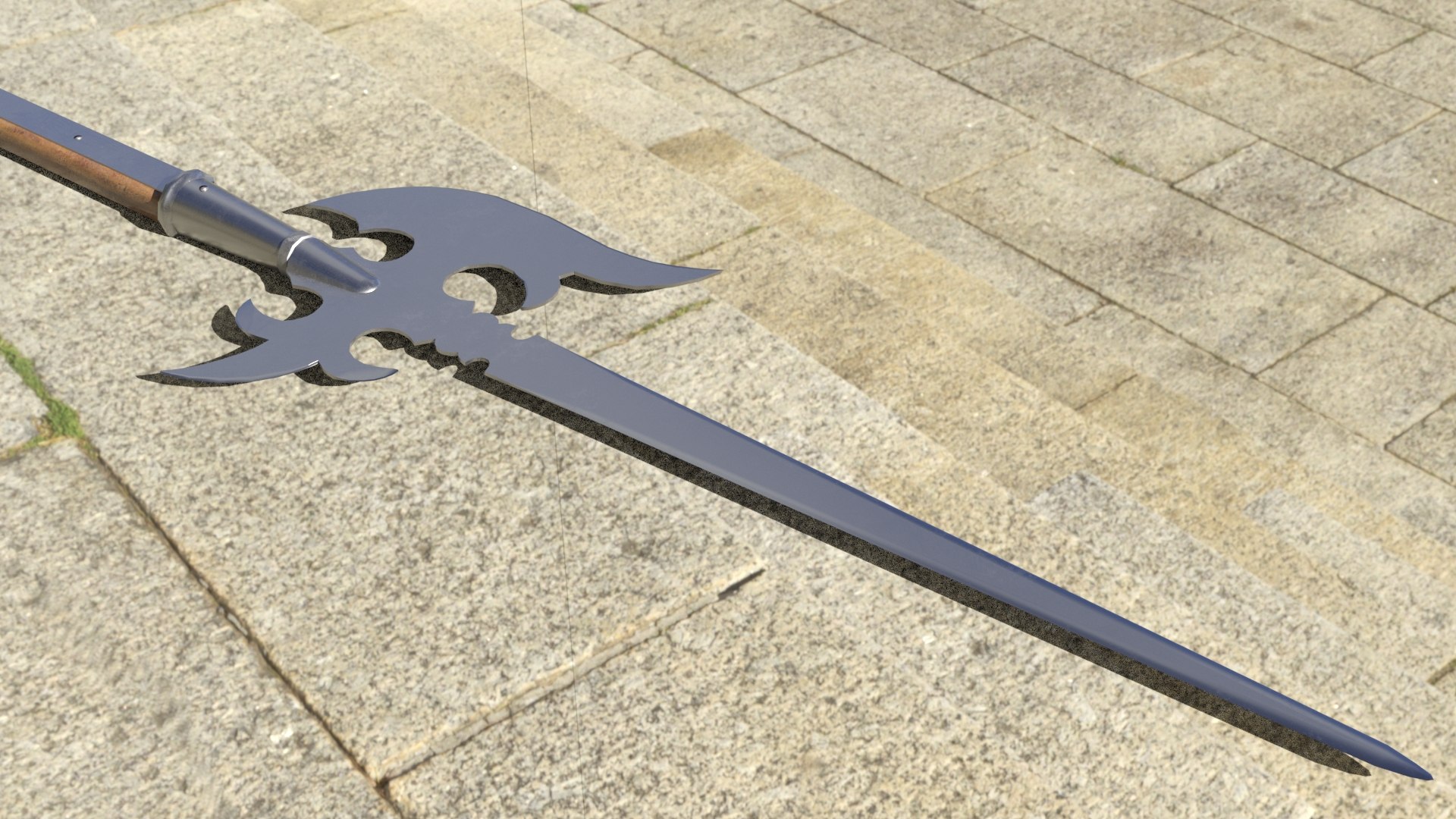 3D Model Historically German Halberd Lutel - TurboSquid 1416696