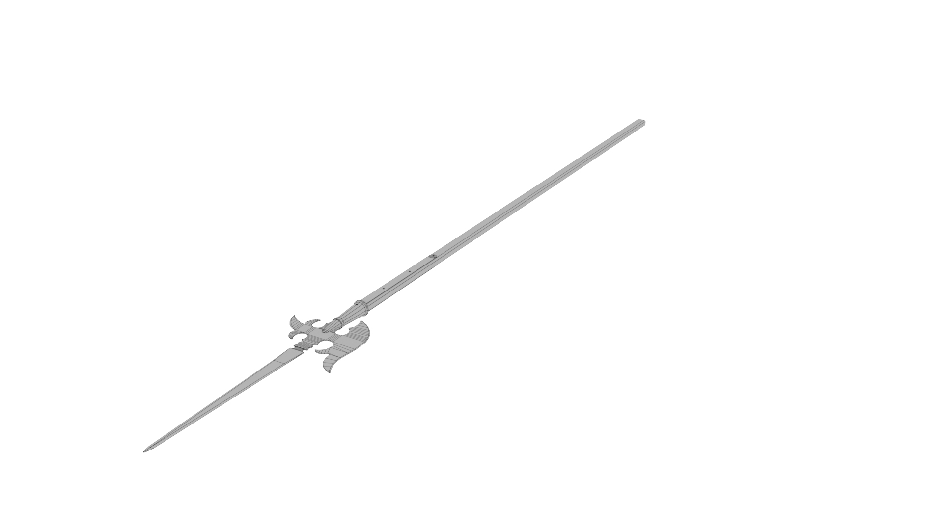 3D Model Historically German Halberd Lutel - TurboSquid 1416696