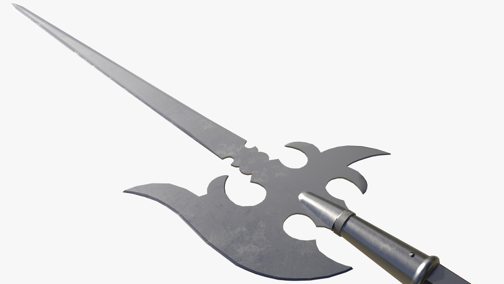 3D Model Historically German Halberd Lutel - TurboSquid 1416696