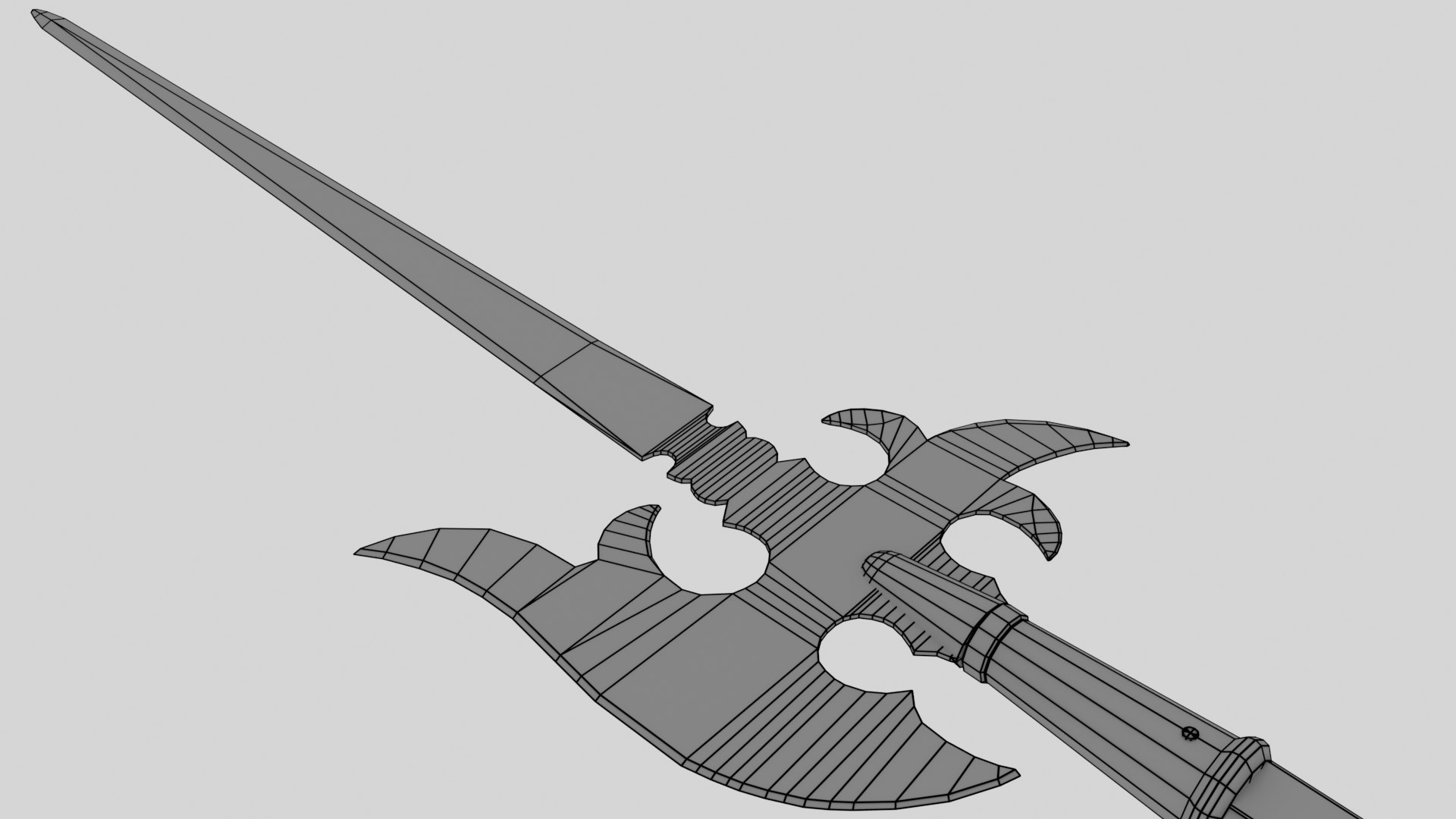3D Model Historically German Halberd Lutel - TurboSquid 1416696